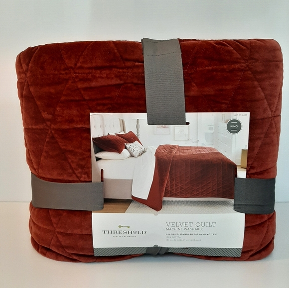 Threshold | Bedding | Threshold Vintage Washed Velvet King Quilt | Poshmark